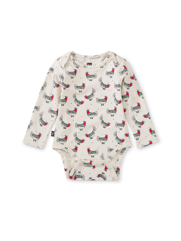 Chickens Bodysuit - Blue Windows