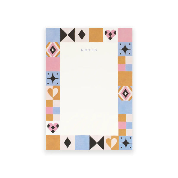 Geometric Border Notepad - Blue Windows