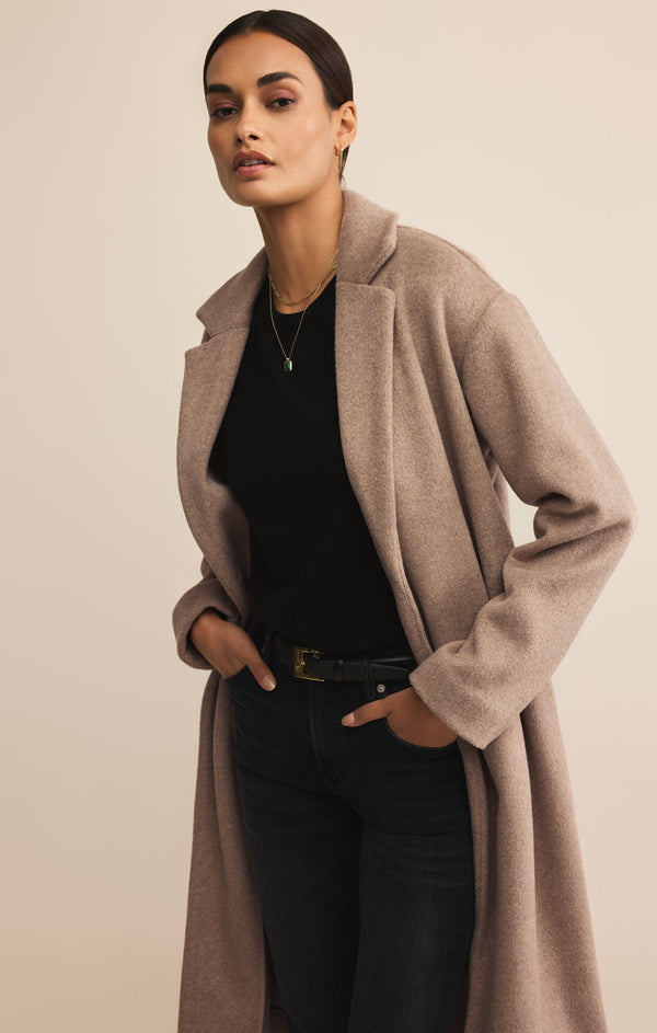 Mason Luxe Coat: Smokey - Blue Windows